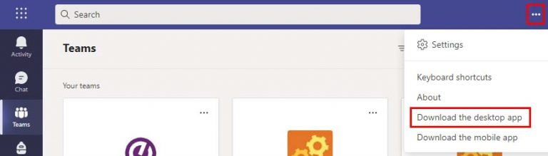 Download and Install Microsoft Teams – SE IT