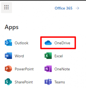 Accessing OneDrive from a Browser – SE IT
