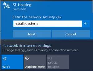 How to connect to SE_Housing Wireless – SE IT